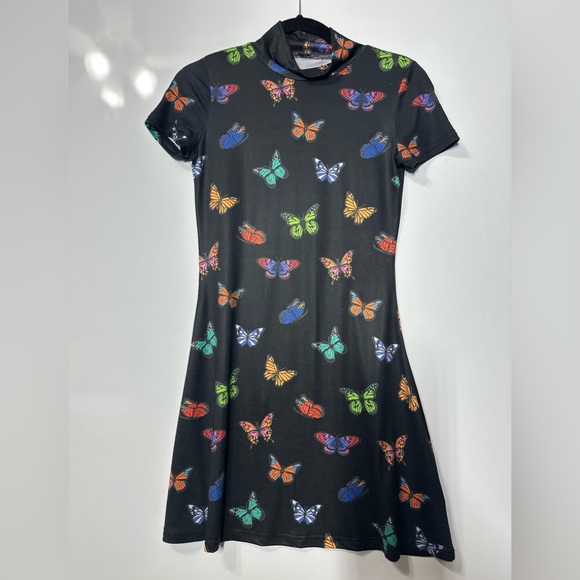 Dolls Kill | Dresses | Dollskill Current Mood Xs Short Sleeve Mock Neck ...